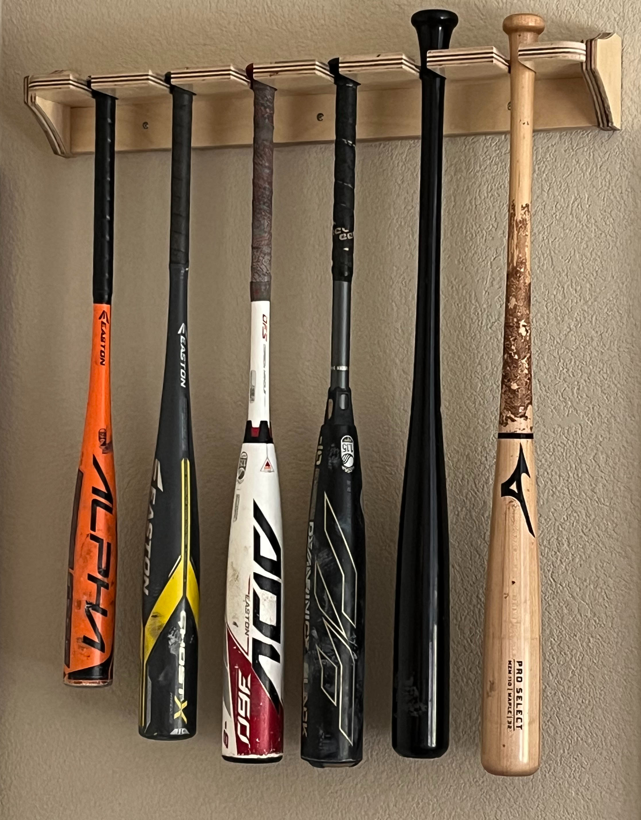 Baseball Bat Holder Created by Brad49 — A basic bat holder to hold (6 ...