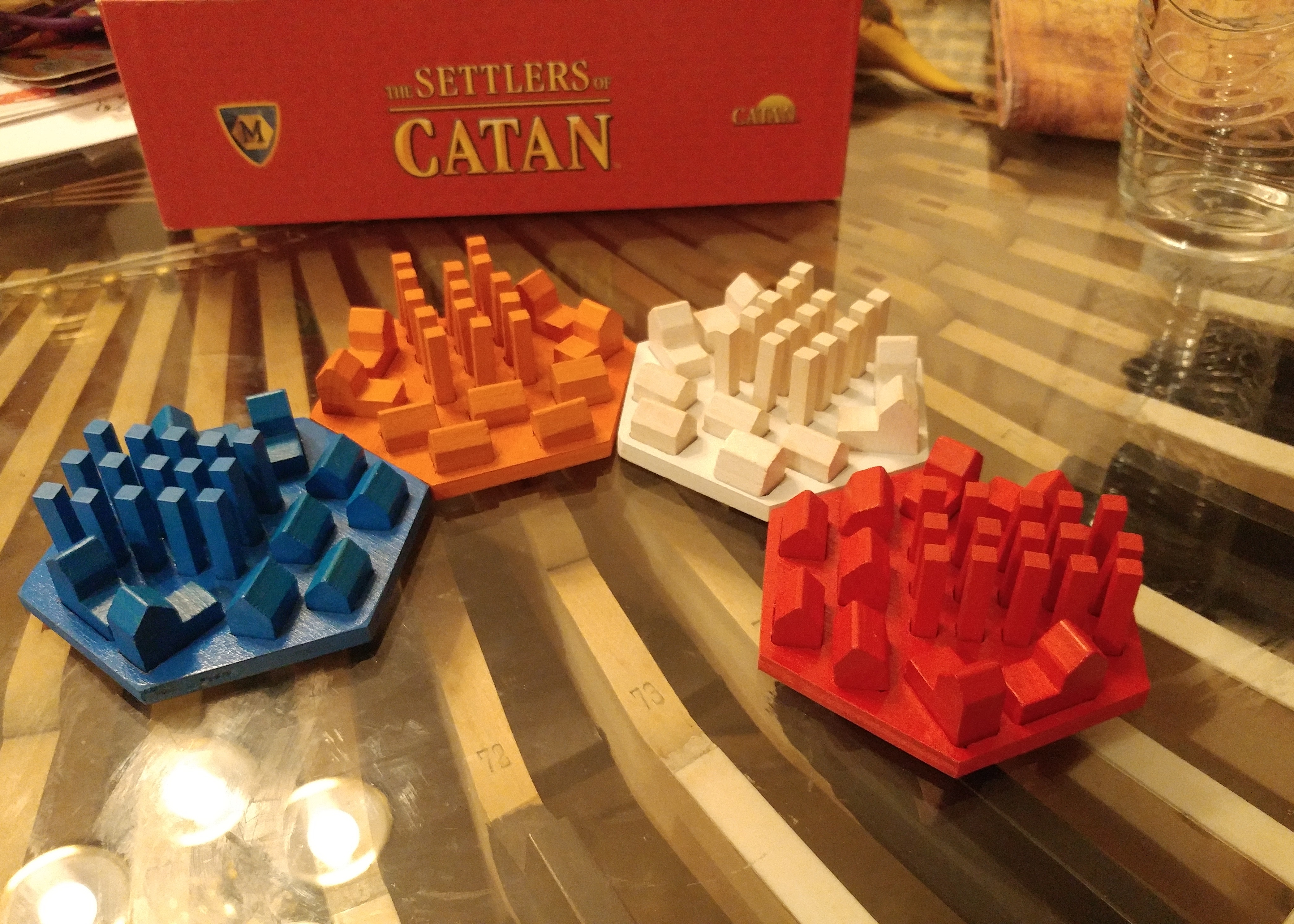 Catan Piece Holder Created by tehumbert — Cut out a game piece holder ...
