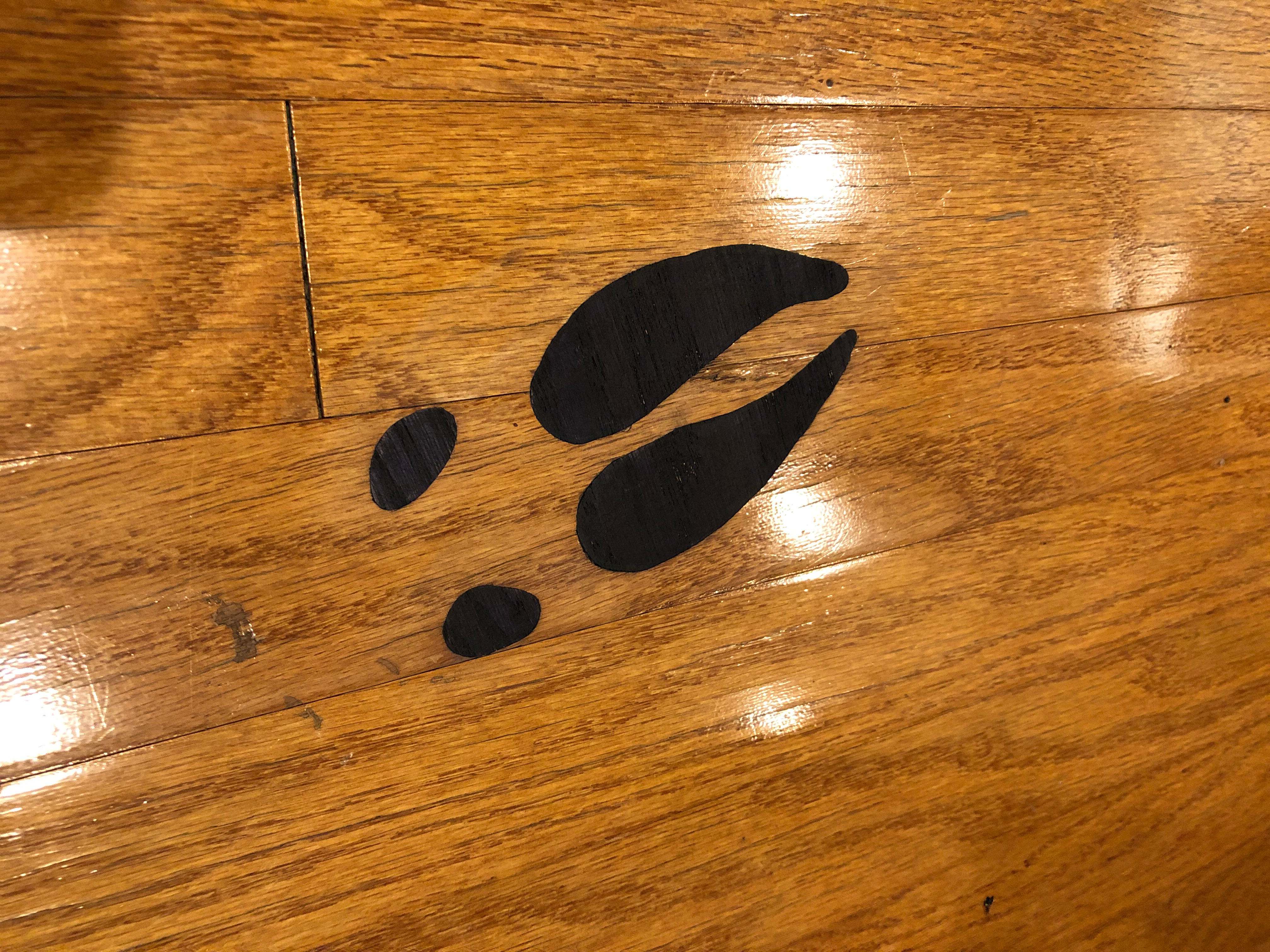 Deer track inlay Created by Tass — Whitetail deer track for inlay