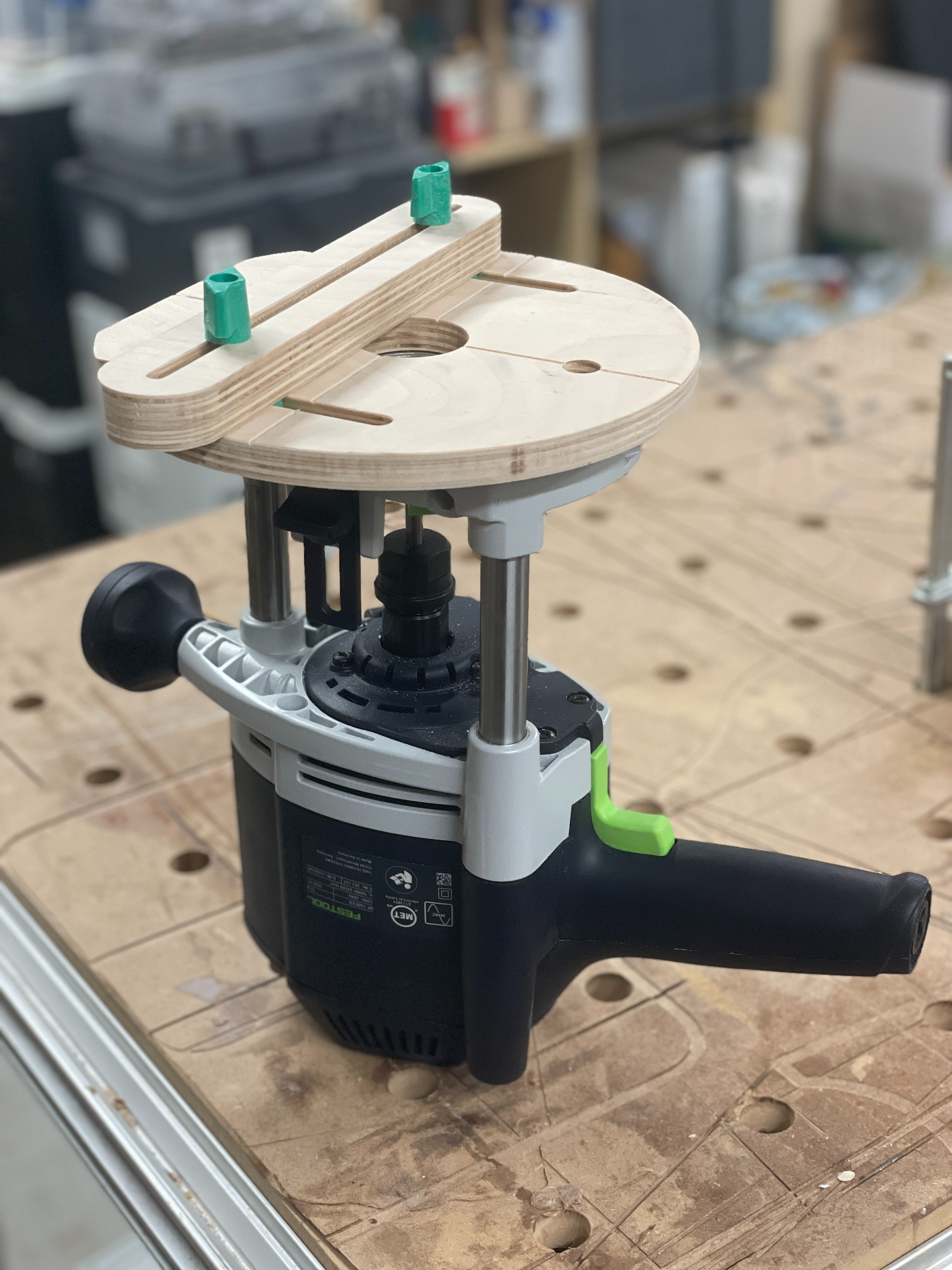 Festool OF 1400 Router MicroJig Edge Guide Created by Shawn — Quick and ...