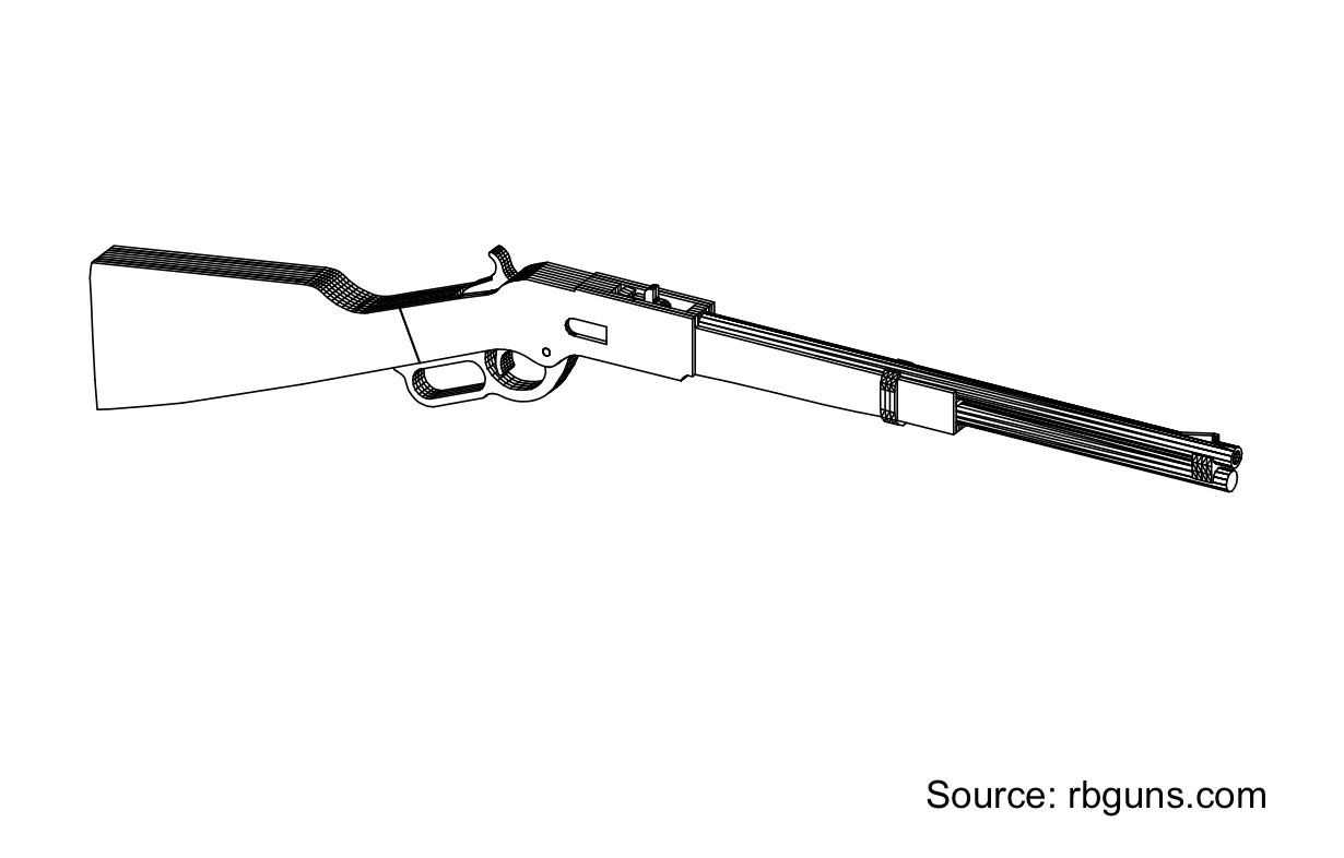 Rubber Band Gun: Lever-action Winchester Rifle Created by mberg — This ...